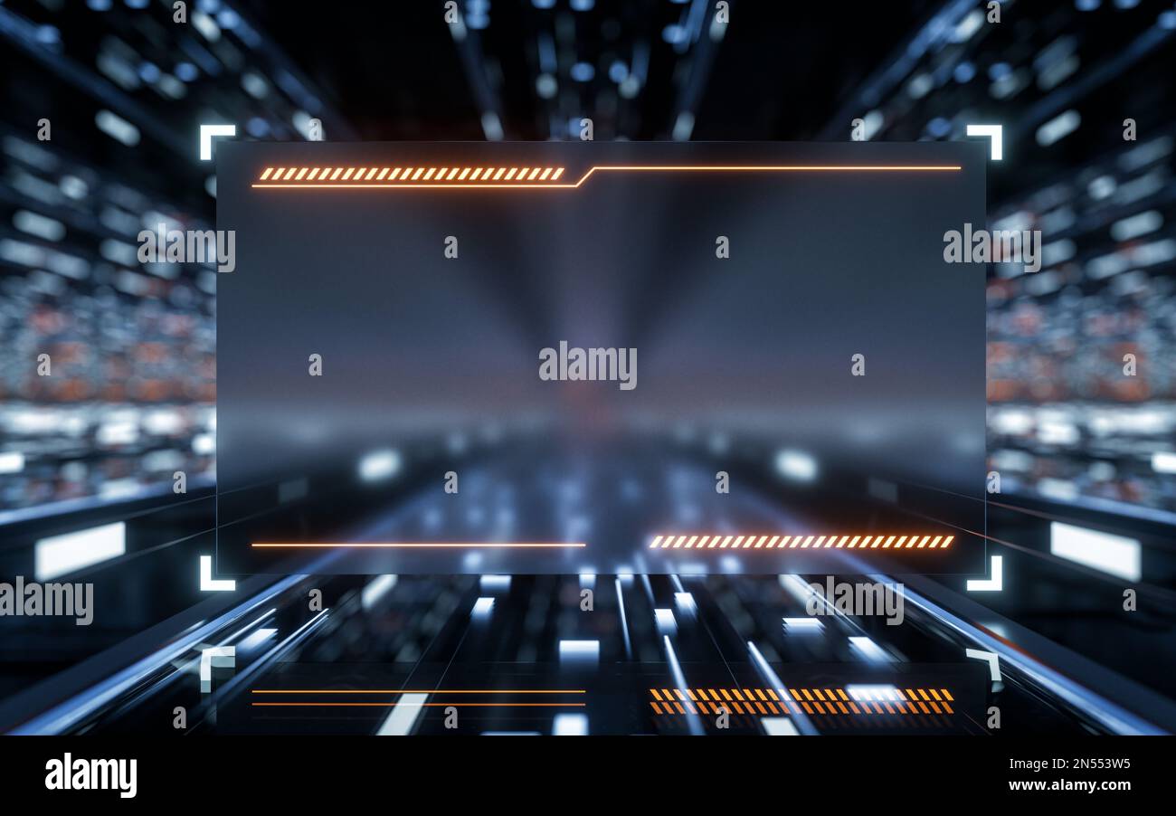 Digital screen with cyberspace background, 3d rendering. Digital ...