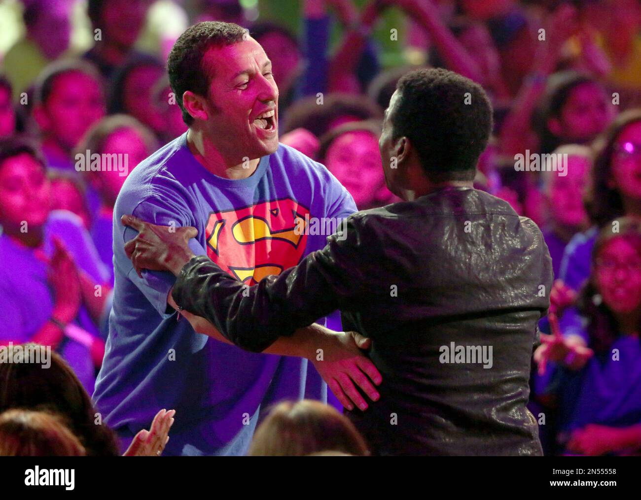 Adam Sandler accepts the award for favorite movie actor at the 27th ...