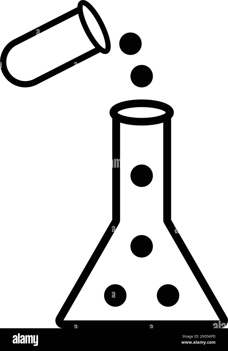 Experiment icon is isolated on white background. Use for graphic and ...