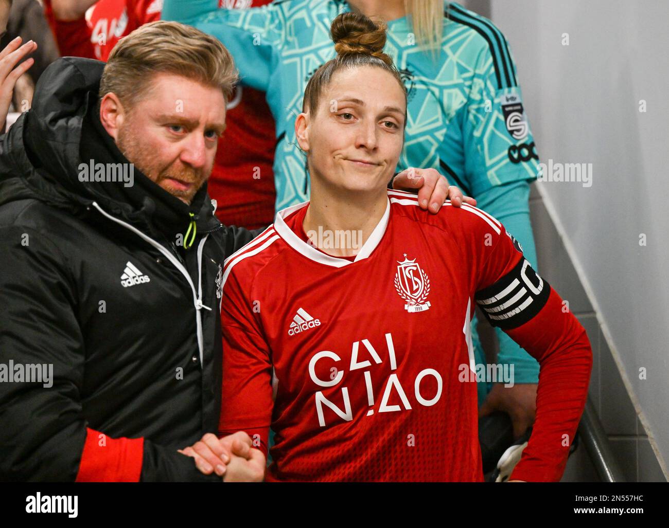 Liege, Belgium. 8th February, 2023. Maud Coutereels (17) of Standard ...