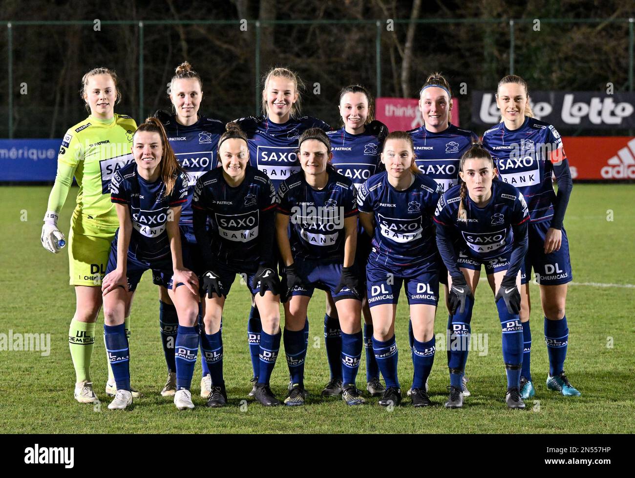 Liege, Belgium. 8th February, 2023. players of Zulte-Waregem with ...
