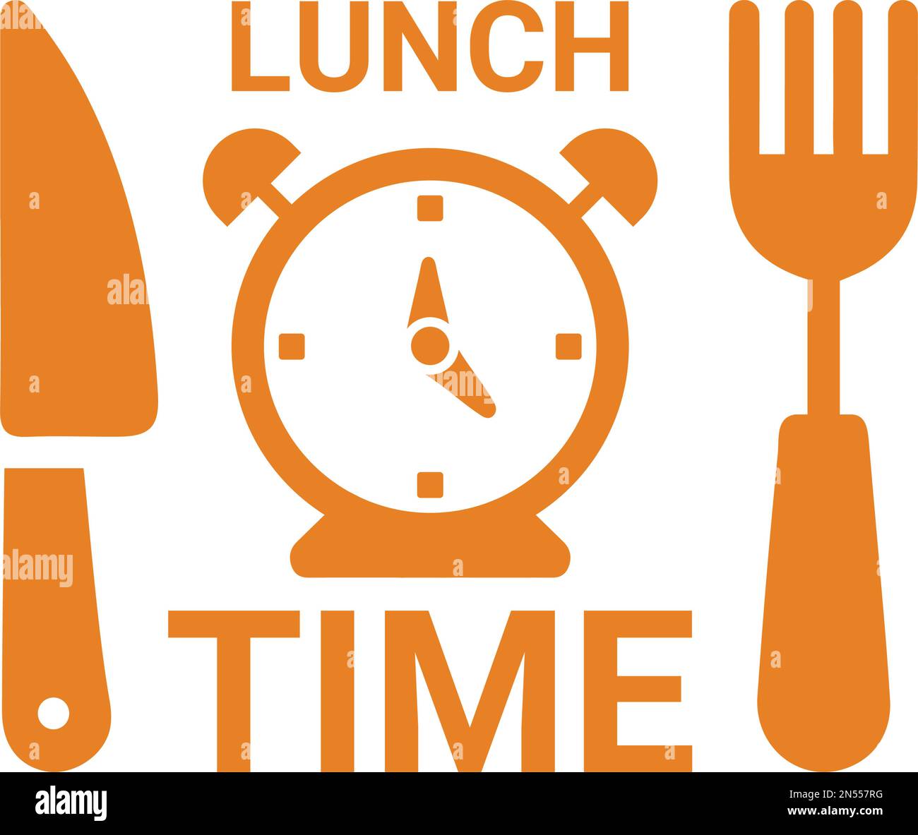 Lunch time icon hi-res stock photography and images - Alamy