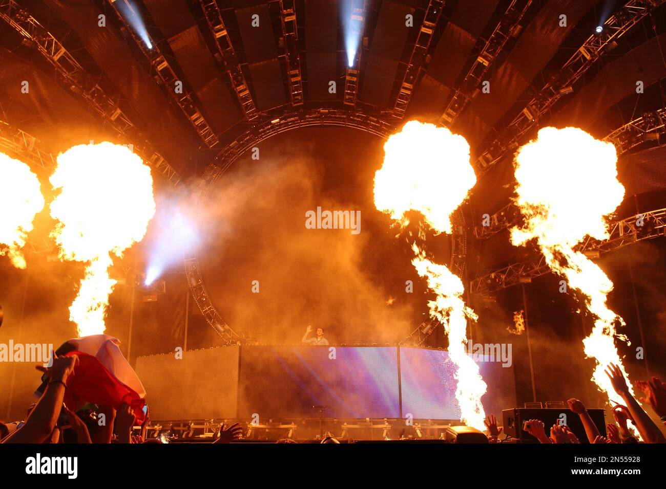 Anton Zaslavski aka Zedd performs at the Ultra Music Festival at ...