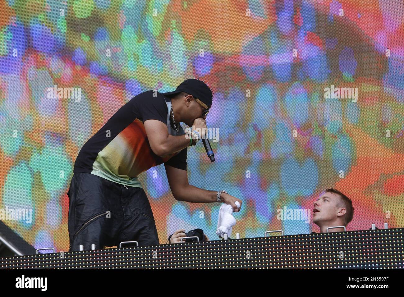 Sean Paul performs with Diplo at the Ultra Music Festival at Bayfront ...