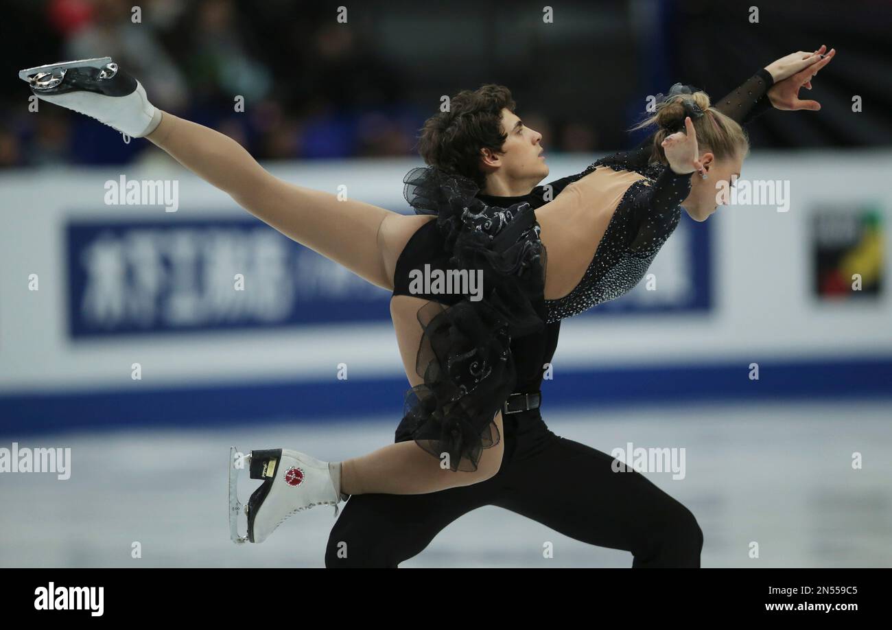 Piper Gilles and Paul Poirier of Canada perform during the ice dance ...