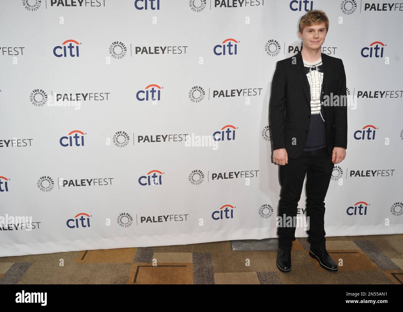 Evan Peters arrives at PALEYFEST 2014 - "American Horror Story: Coven ...
