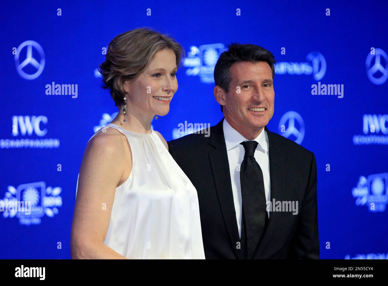 Laureus World Sports Academy member Lord Sebastian Coe, right, and his ...