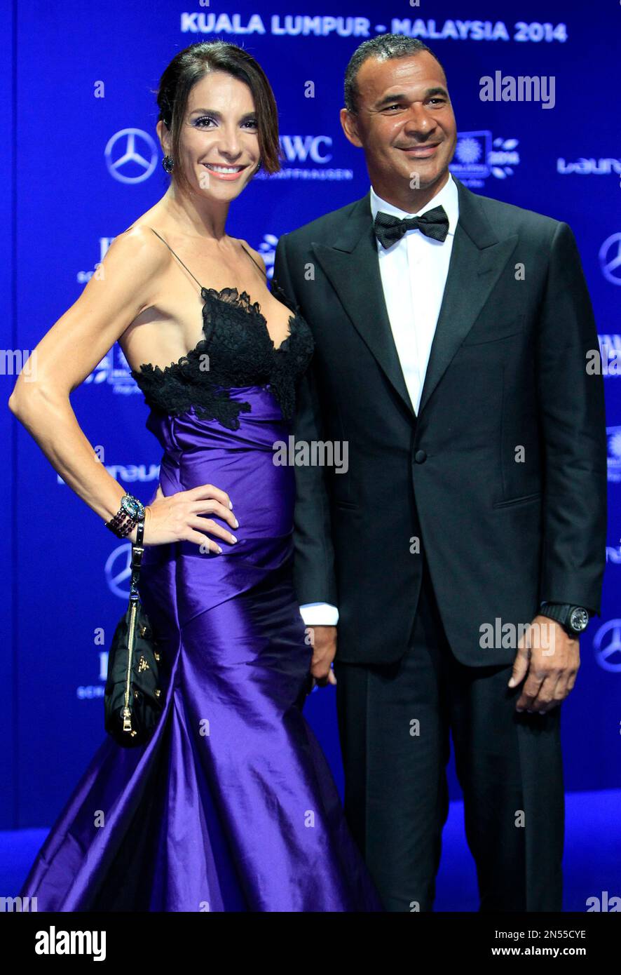 Laureus Ambassador Ruud Guillit, right, and Mexican TV personality ...