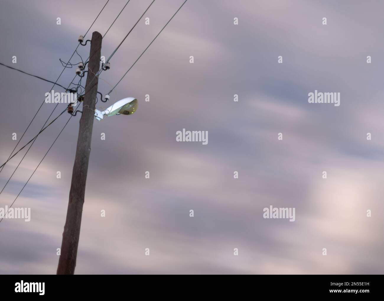 Power utility street light pole hi-res stock photography and images - Alamy