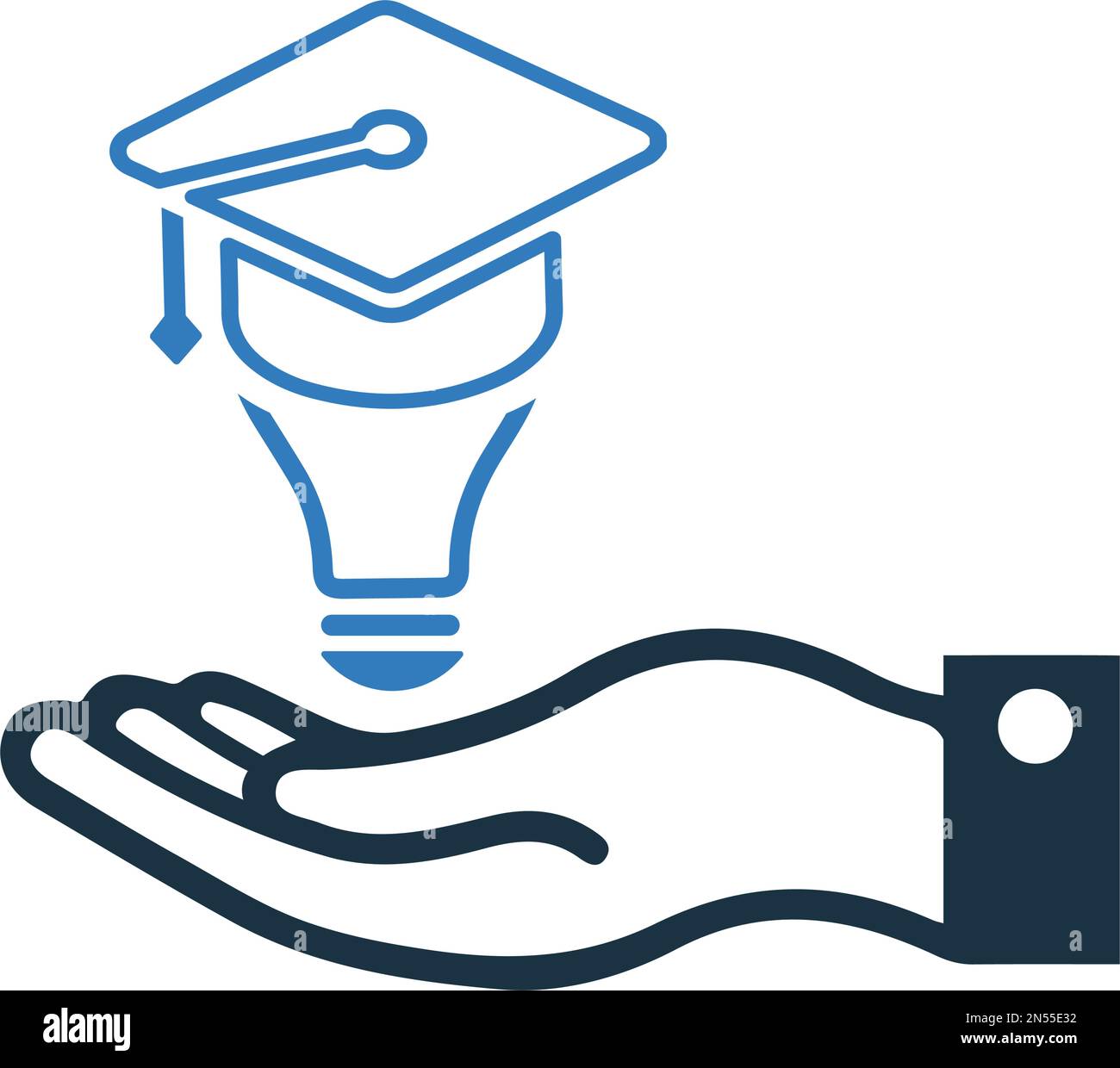 Idea, creativity, education icon is isolated on white background. Use ...