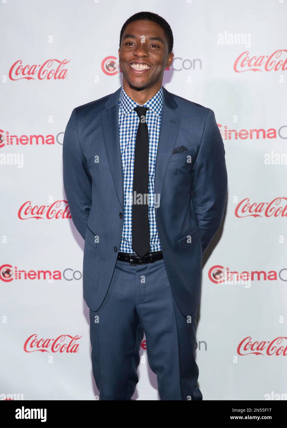 Chadwick Boseman arrives at the CinemaCon Big Screen Achievement Awards ...