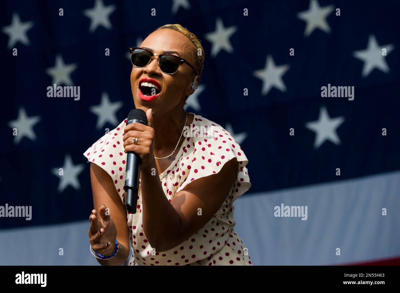 FILE - This Aug. 31, 2013 file photo shows Emeli Sande performing at ...