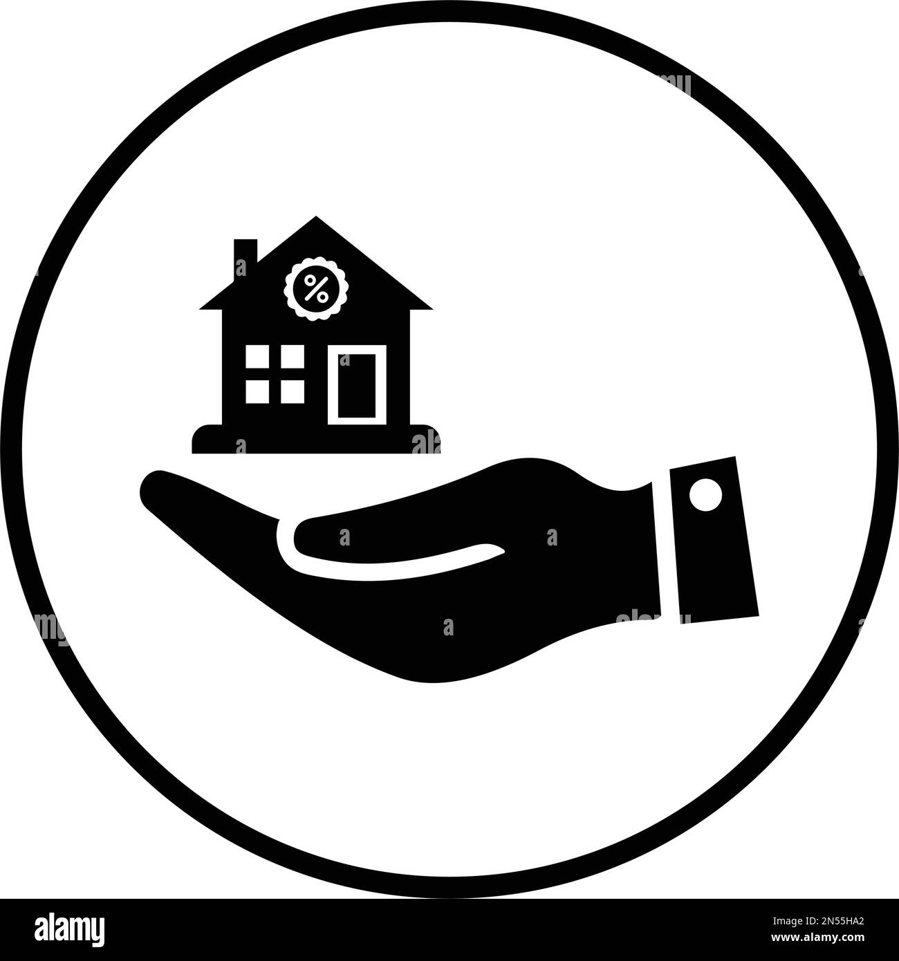 Home, loan, property, interest rate icon. Well organized simple vector ...