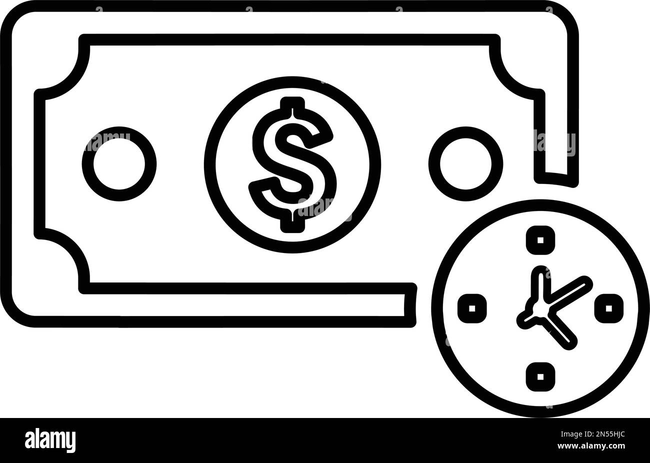Loan, term, bank, payment, duration icon. Well organized simple vector ...