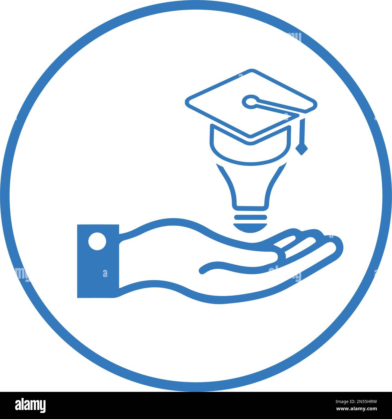 Idea, creativity, education icon is isolated on white background. Use ...