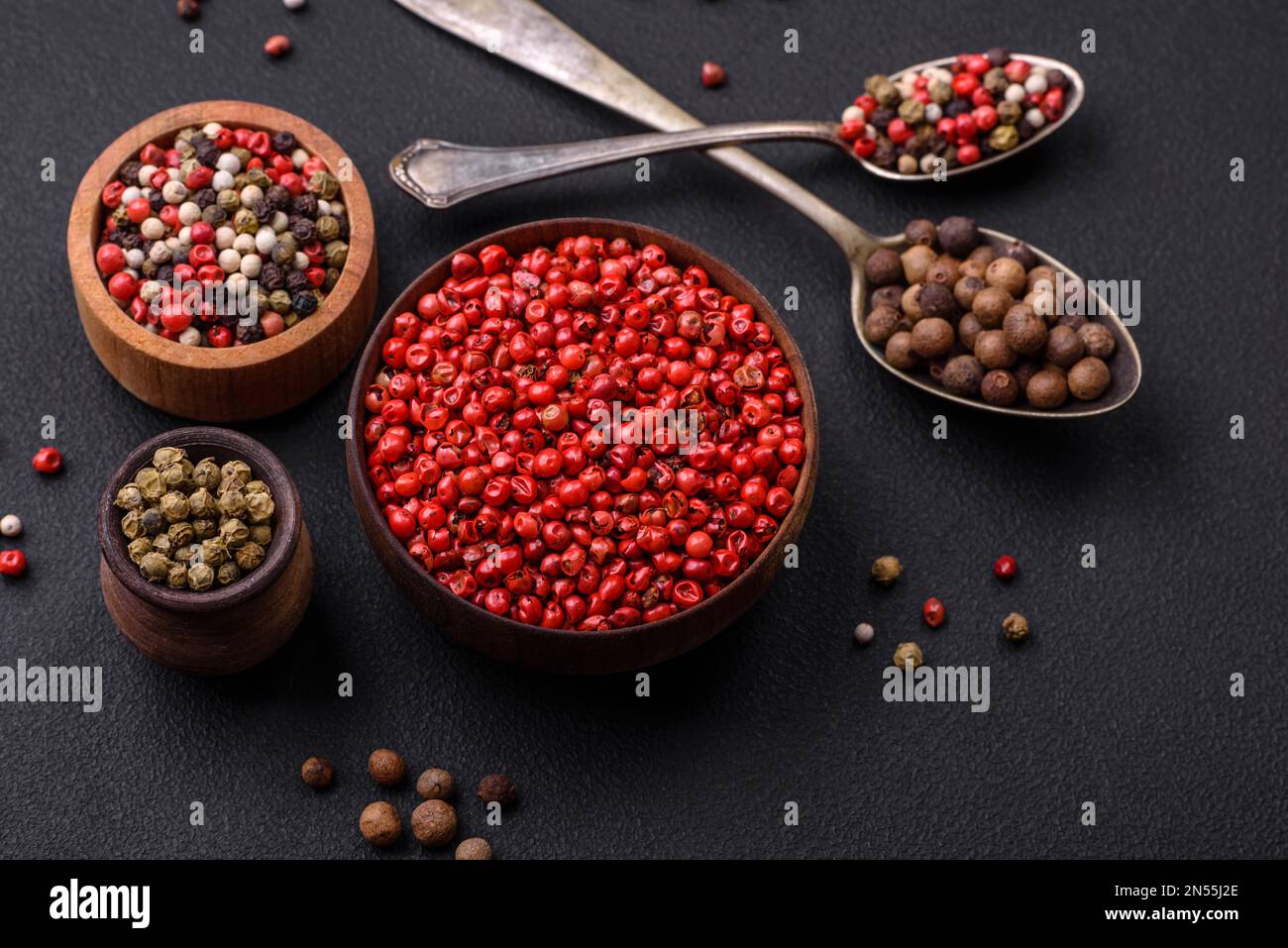 Composition, concept, consisting of several types of different colors ...