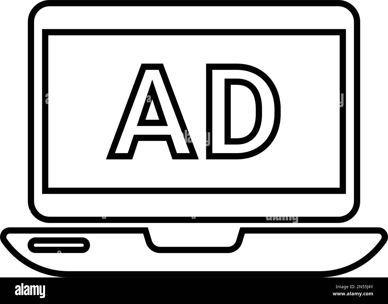 Laptop, ad icon - Perfect use for designing and developing websites ...