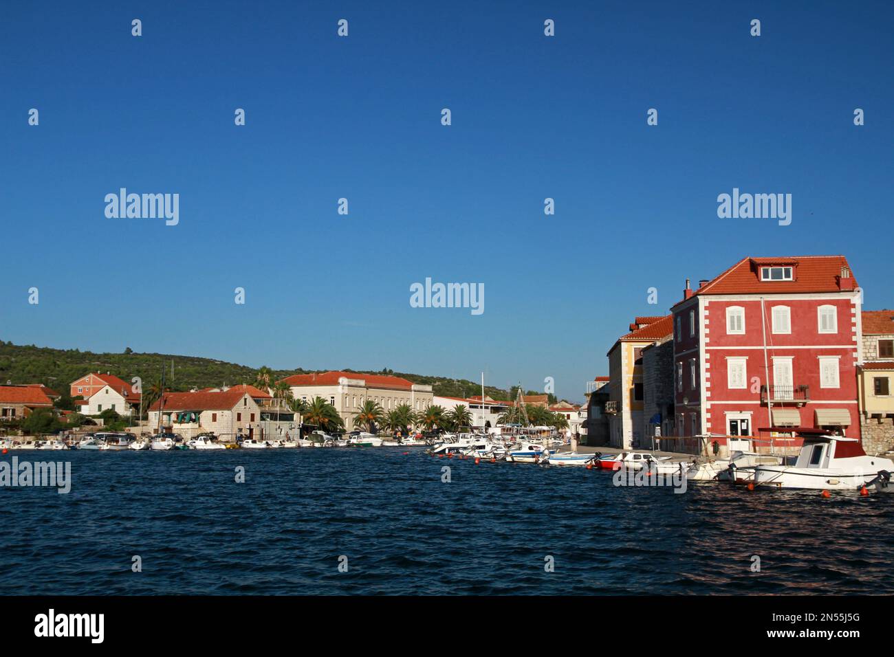 Old harbour in Stari Grad on Hvar Island, Croatia Stock Photo - Alamy