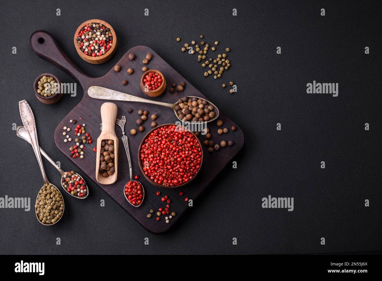 Composition, concept, consisting of several types of different colors ...