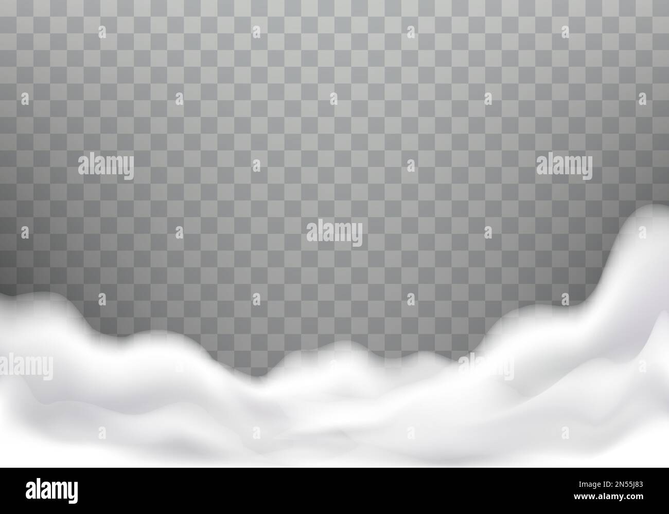 Bath foam realistic vector illustration on transparent background ...