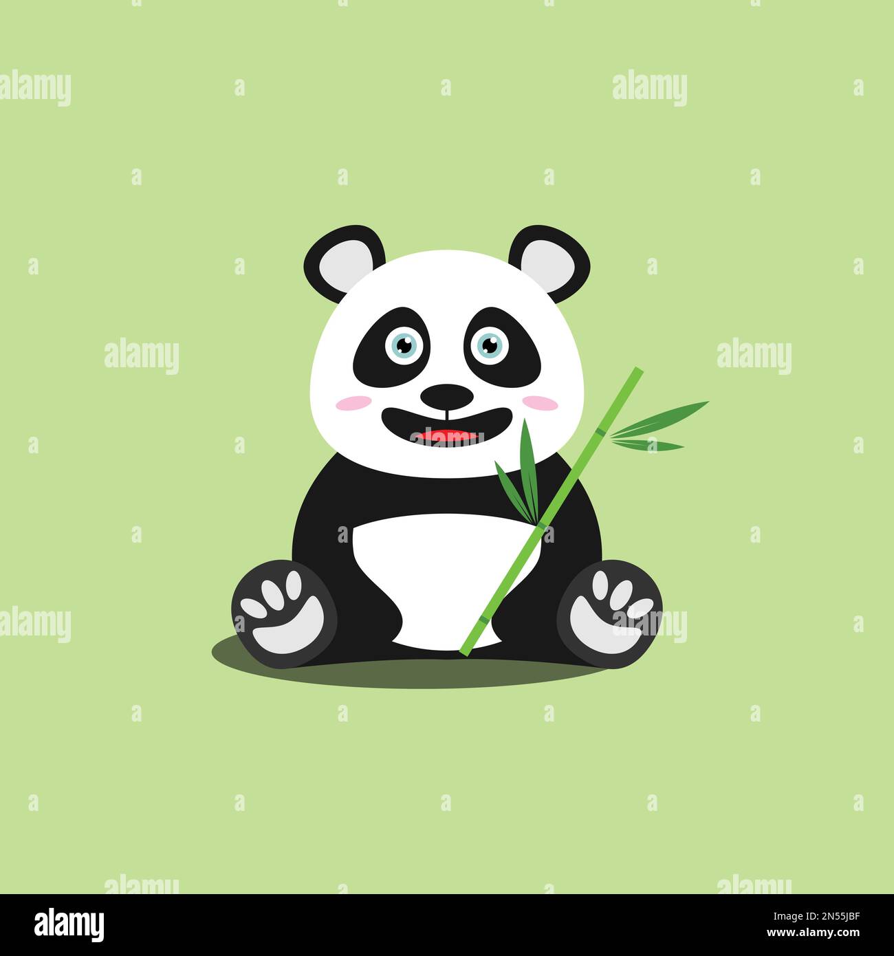 Giant panda cartoon illustration hi-res stock photography and images ...