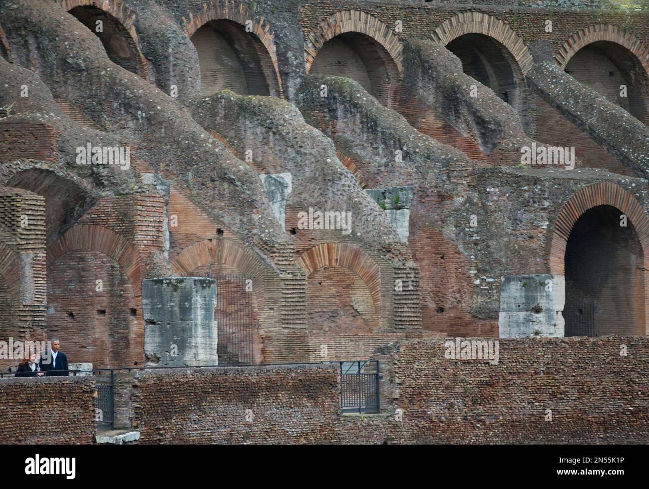 President Barack Obama, with Barbara Nazzaro, Technical Director and ...
