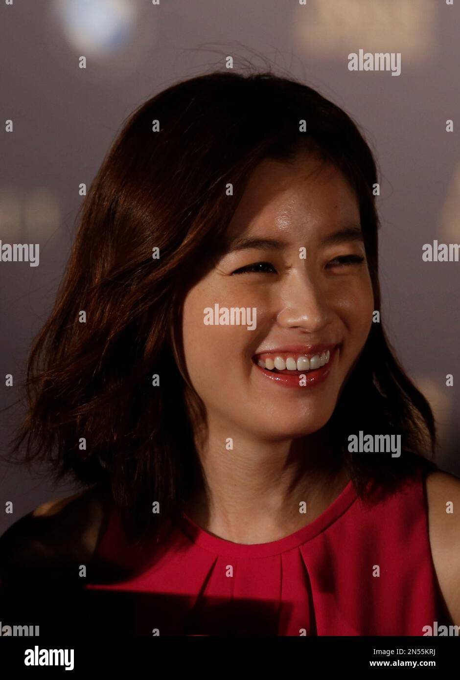 South Korea actress Han Hyo-joo poses on the red carpet of the Asian ...