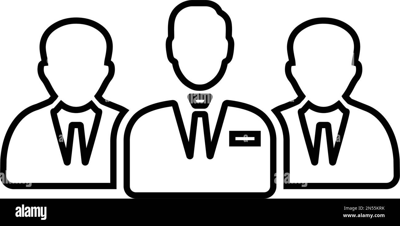 Managers, group icon - Vector EPS file. Perfect use for print media ...