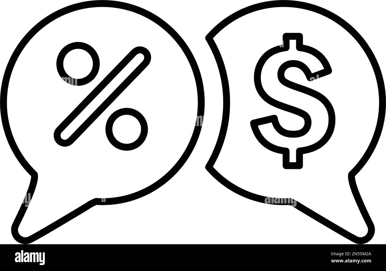 Interest, rate, discount icon. Use for commercial purposes, print media ...