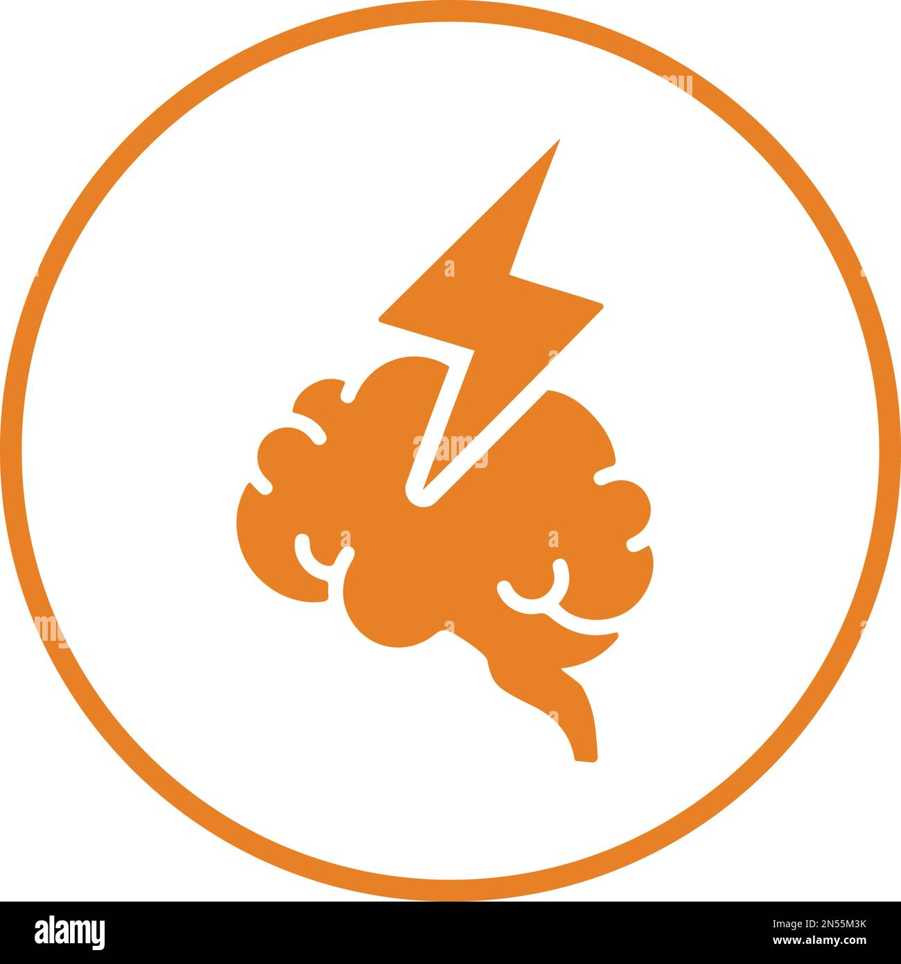 Brainpower, brain icon is isolated on white background. Use for graphic ...