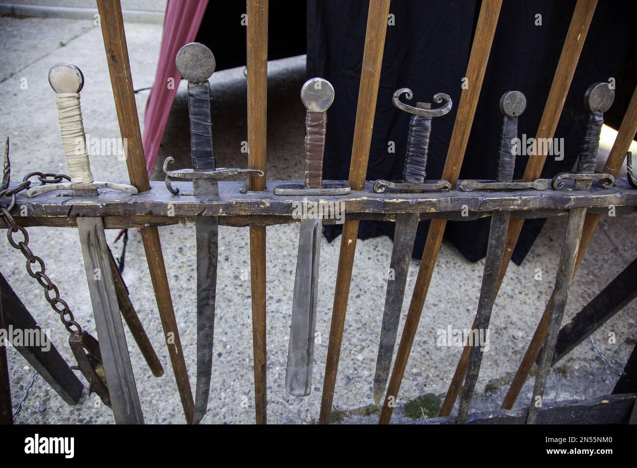 Detail of ancient medieval weapons, war and crime Stock Photo - Alamy