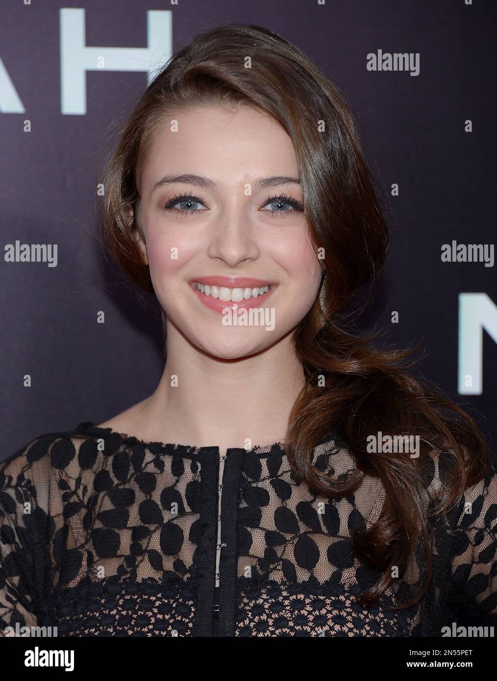 Actress Ariane Rinehart attends the premiere of "Noah" at the Ziegfeld ...