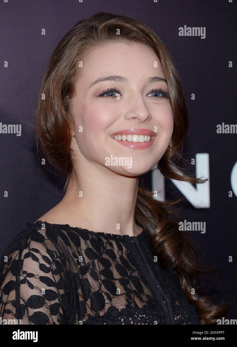 Actress Ariane Rinehart attends the premiere of "Noah" at the Ziegfeld ...