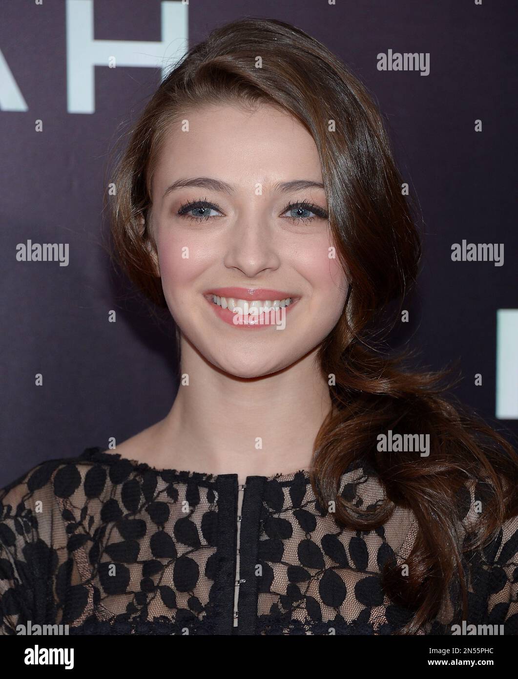 Actress Ariane Rinehart attends the premiere of "Noah" at the Ziegfeld ...