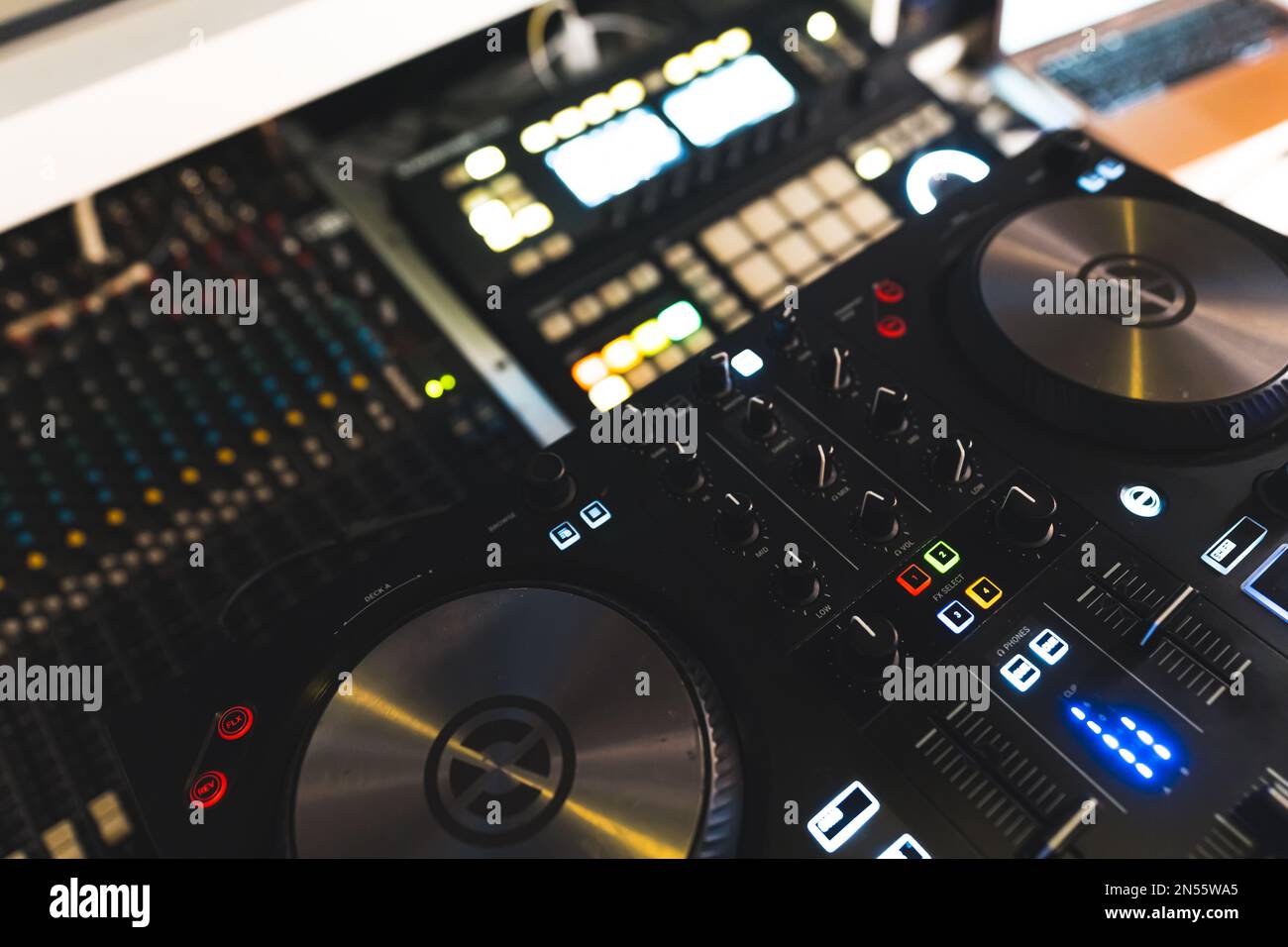 Mixing desk faders hi-res stock photography and images - Alamy