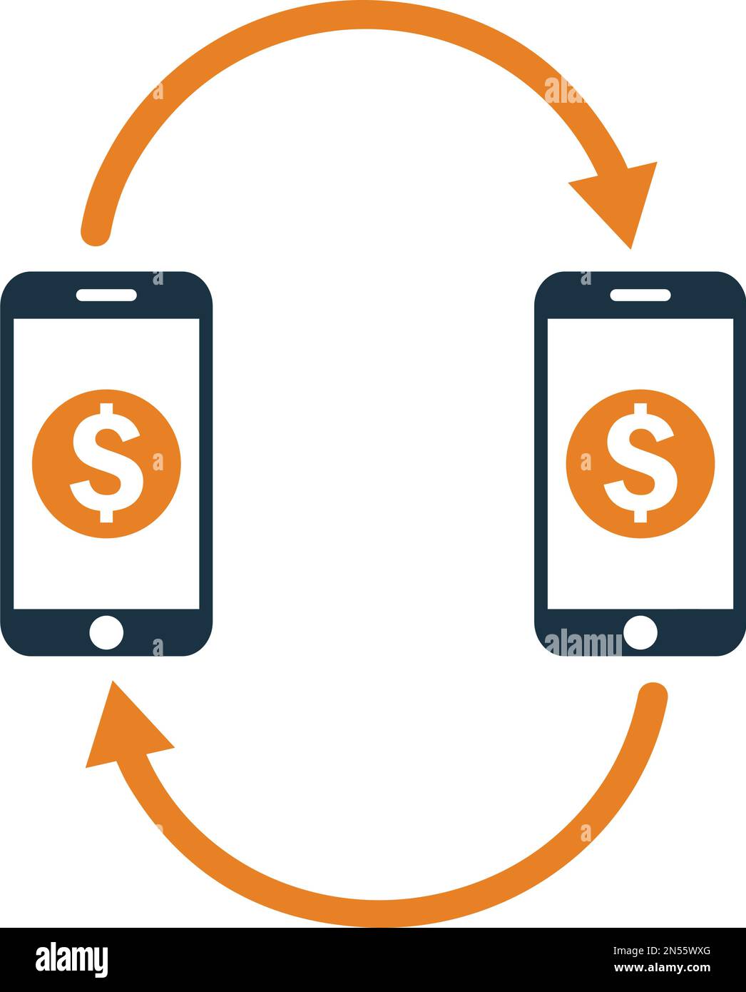 Mobile transfer Stock Vector Images - Alamy