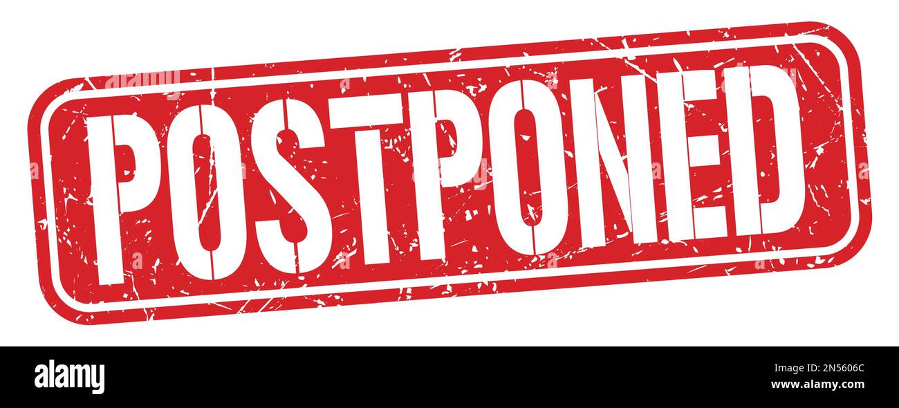 Postponed stamp hi-res stock photography and images - Alamy