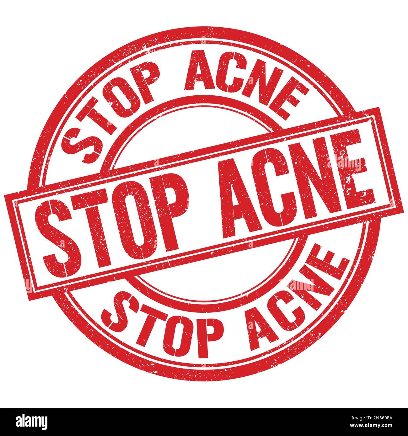 STOP ACNE text written word on red round stamp sign Stock Photo - Alamy