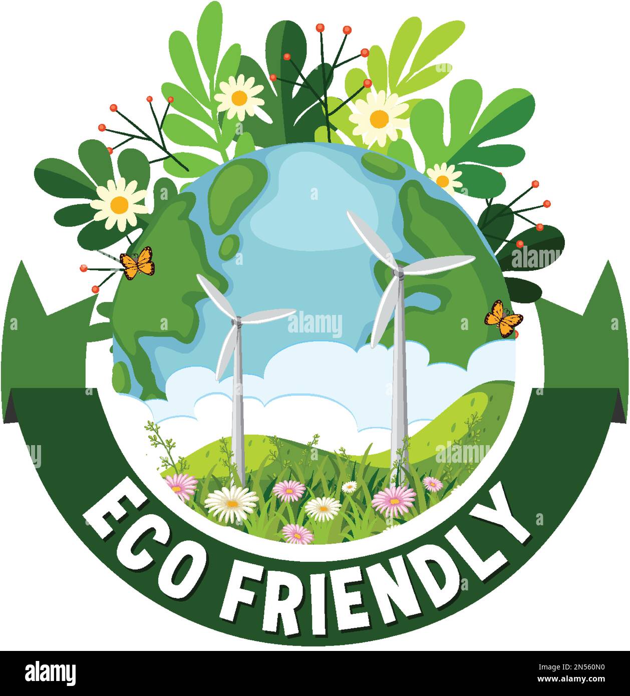Eco friendly logo banner vector illustration Stock Vector Image & Art ...