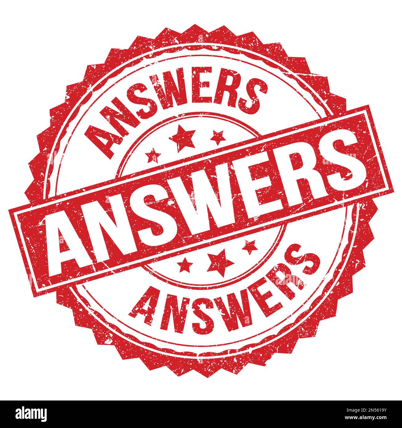 Answers stamp hi-res stock photography and images - Alamy