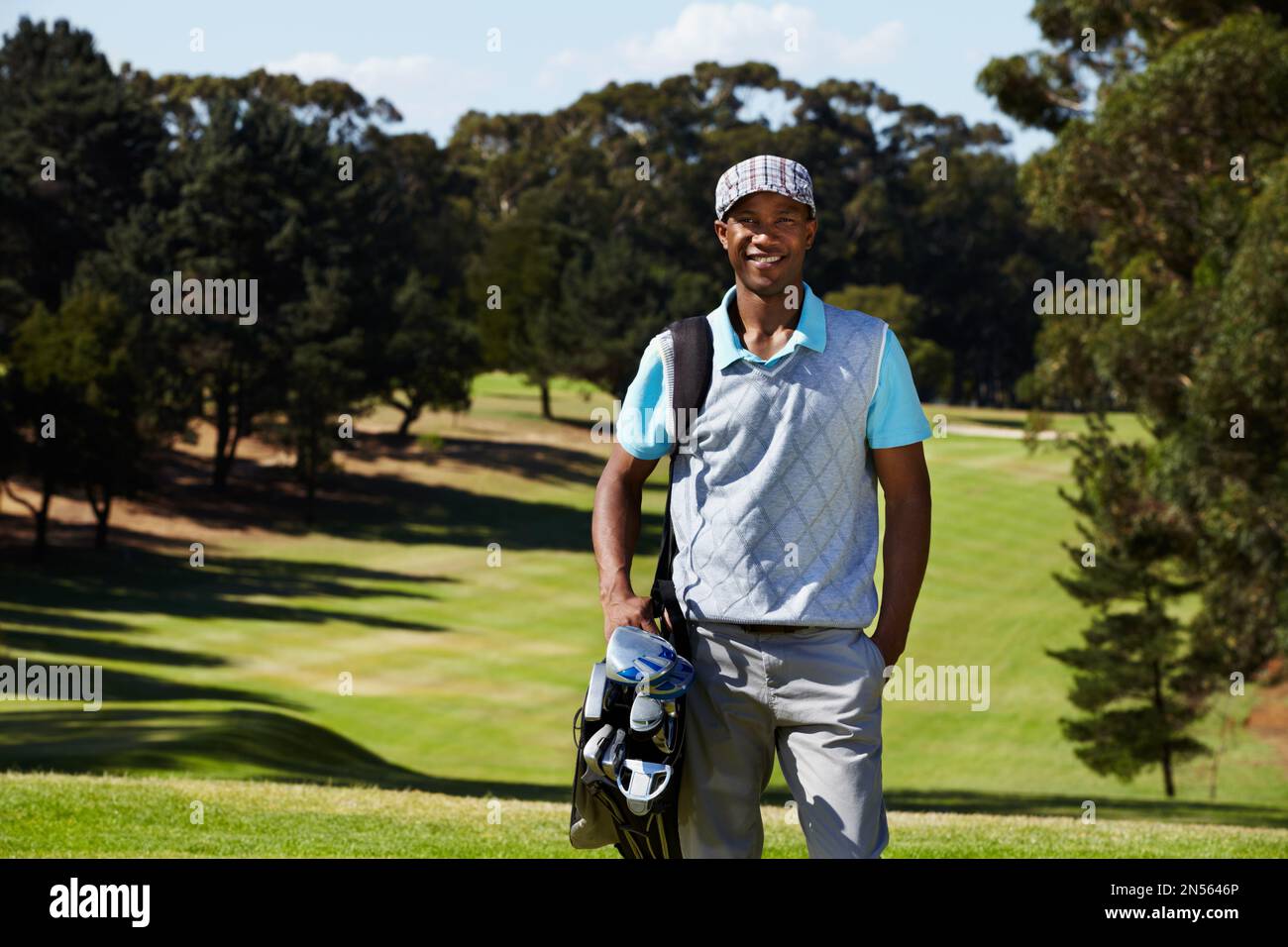 Portrait man ready golf hi-res stock photography and images - Alamy