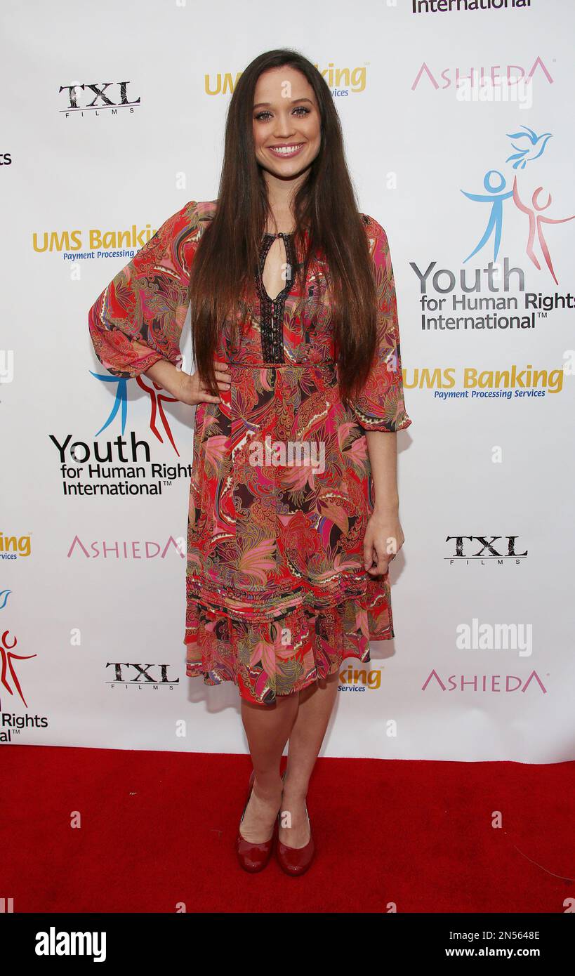 Jaclyn Betham arrives at Youth for Human Rights International Celebrity ...