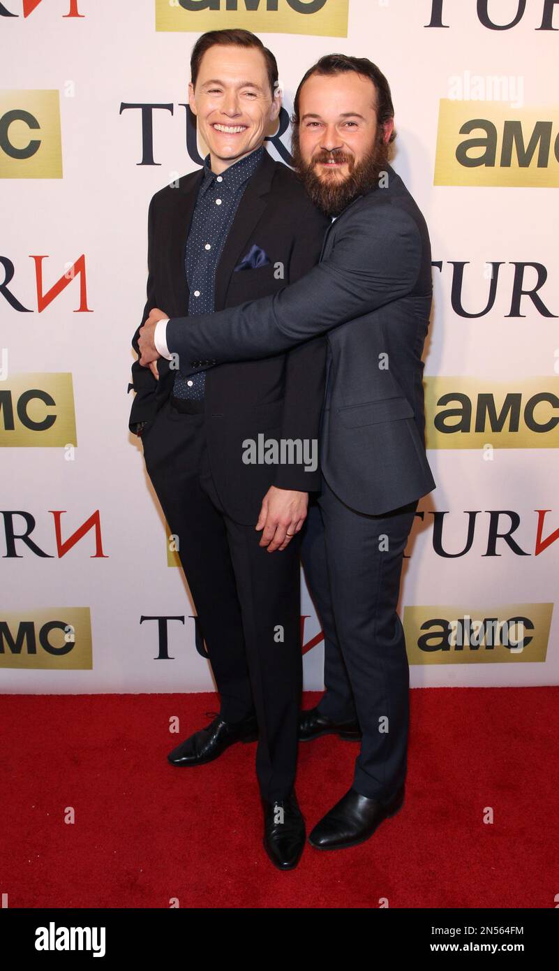 Actors Burn Gorman, left, and Daniel Henshall attend the premiere of ...