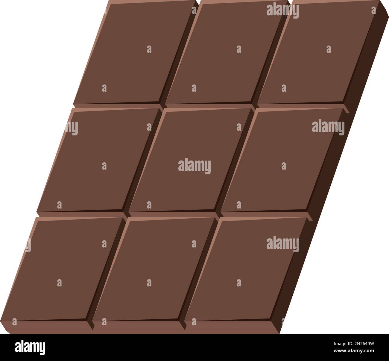 Chocolate bar isolated vector illustration Stock Vector Image & Art - Alamy