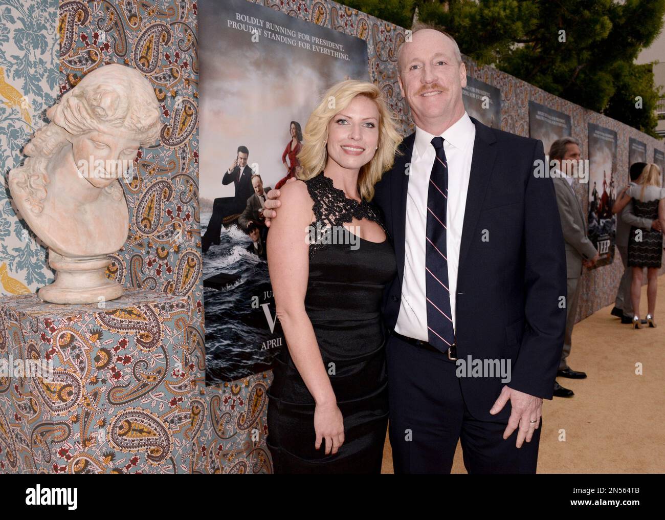 Matt Walsh, right, and Morgan Walsh arrive at the Los Angeles premiere ...