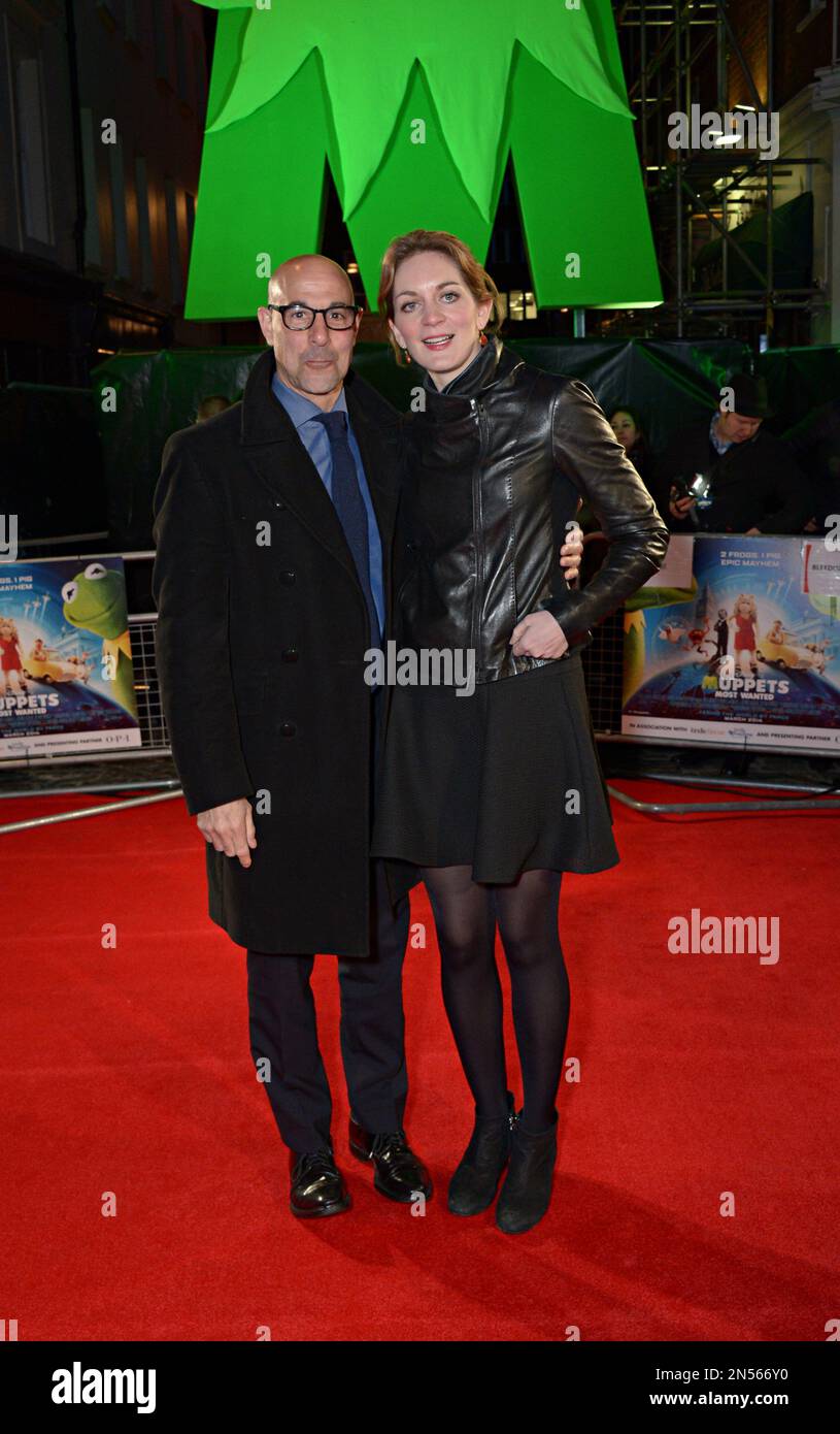 Felicity Blunt, Stanley Tucci attend the Muppets Most Wanted - VIP film ...