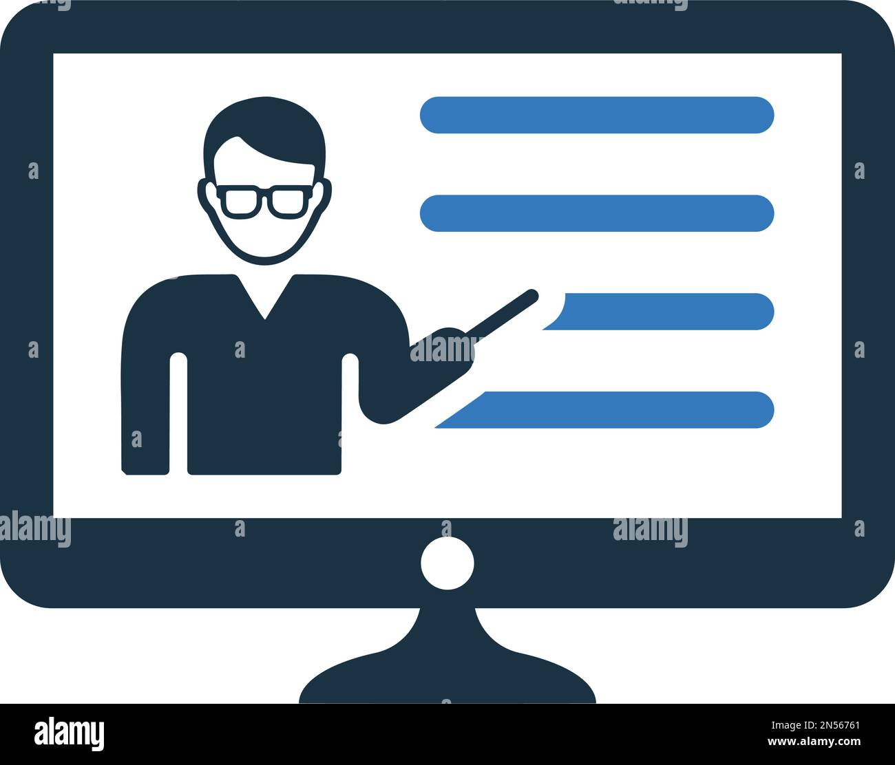 Online, training, guidance icon - Vector EPS file. Perfect use for ...