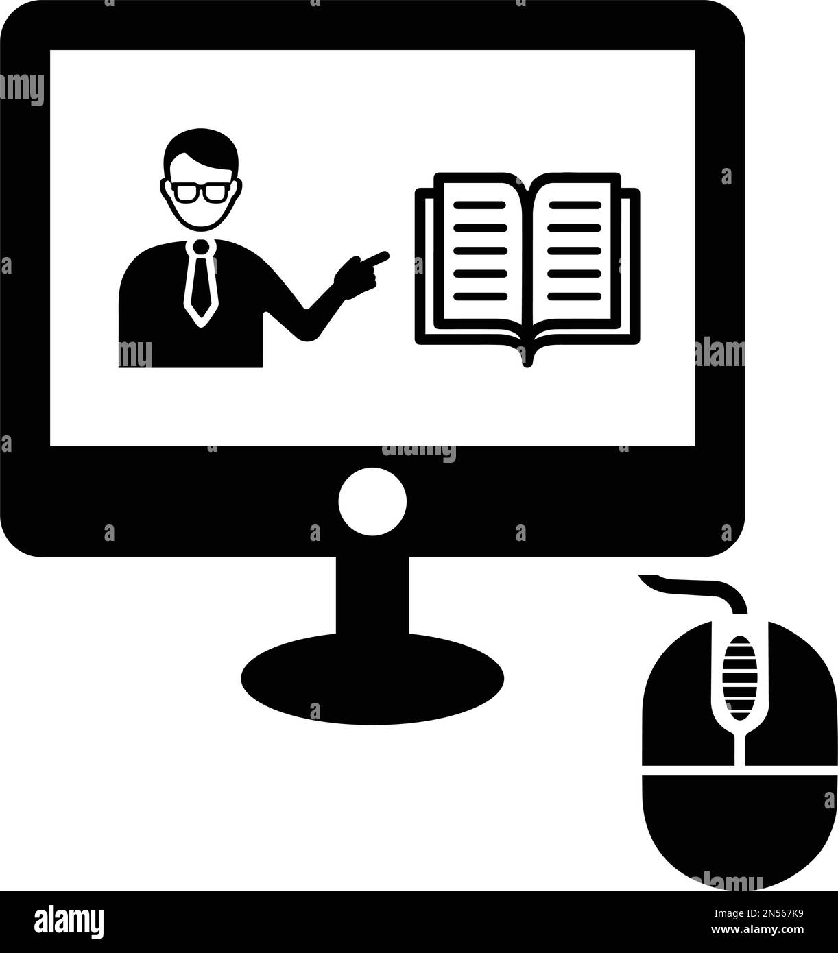 Online, courses icon - Vector EPS file. Perfect use for print media ...