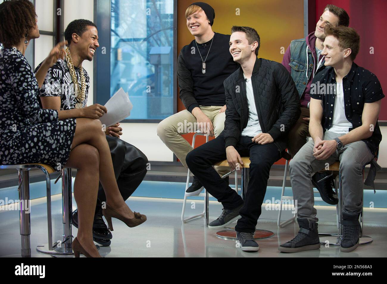 Host Rosey Edeh, Nick Cannon and Ben Robinson, Kieran Ackerman, Aaron ...