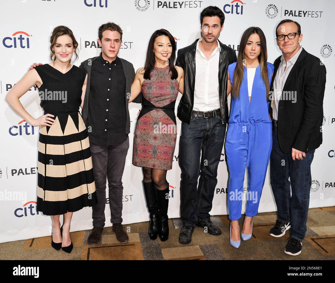 From left, Elizabeth Henstridge, Iain De Caestecker, Ming-Na Wen, Brett ...